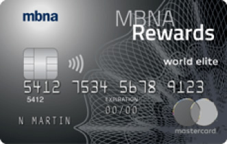 MBNA Rewards World Elite® Mastercard® | CreditCardsCanada.ca